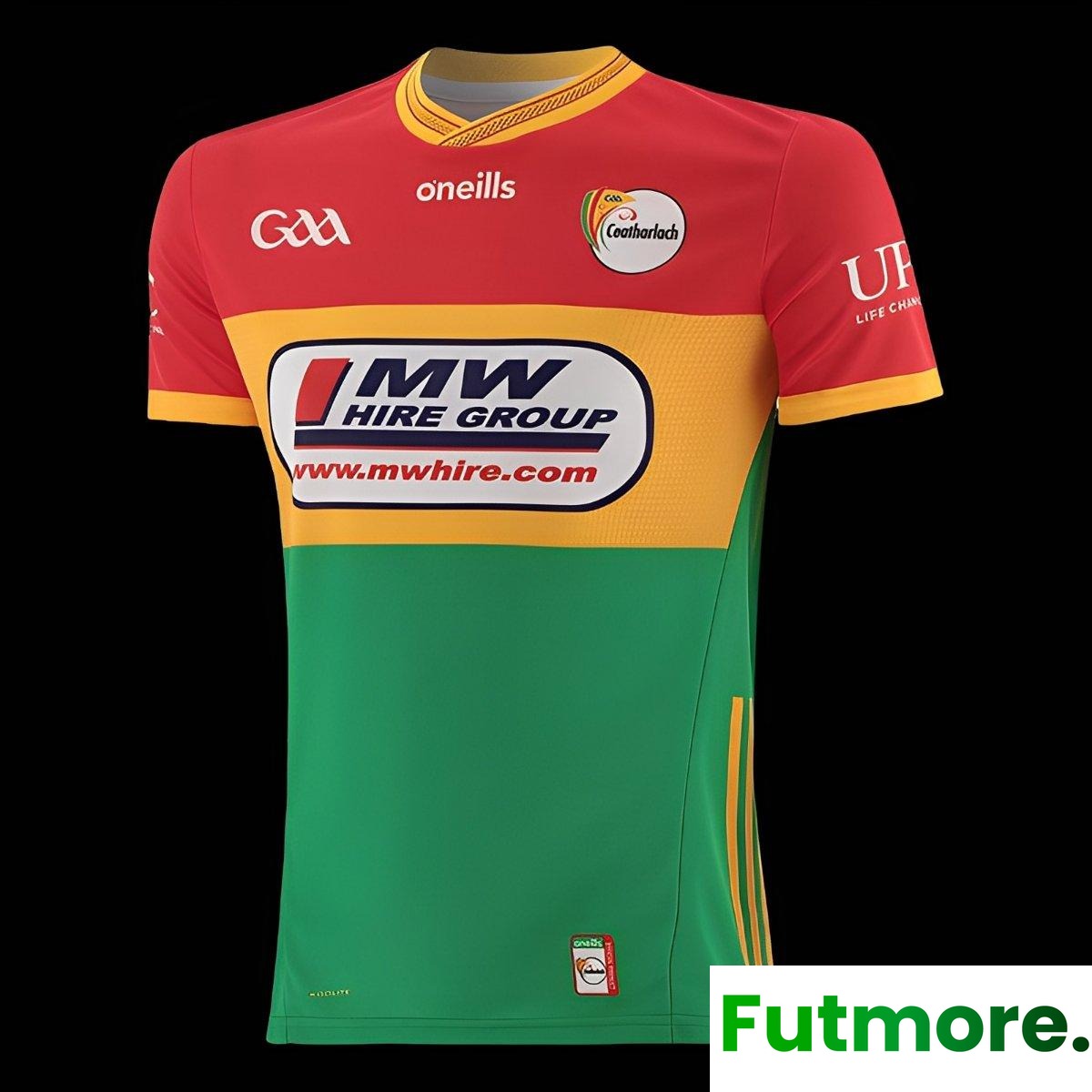 25/26 Carlow GAA Red, Gold and Green Tri-Color Jersey– Futmore.